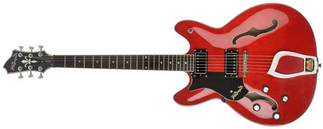 Hagstrom Viking Left Handed Electric in Wild Cherry Transparent ...