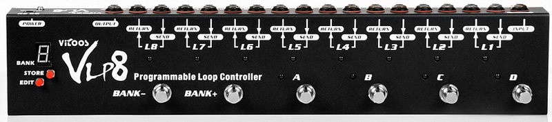 Vitoos VLP8 Pedal Switcher Loop Controller: Canadian Online Music Store in Oakville, Ontario ...